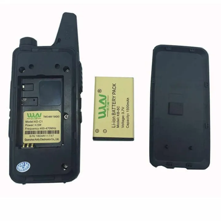 WLN KD-C1 UHF 400-470MHZ 16 Channel Two-Way Walkie Talkie Radio 5W ...