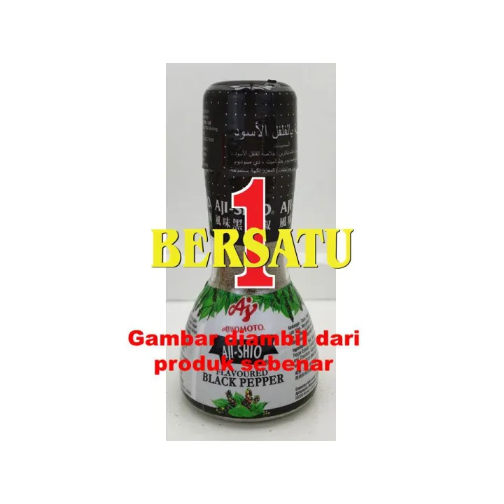 AJINOMOTO AJI-SHIO SERBUK LADA / LADA HITAM BERPERISA / PEPPER /BLACK ...