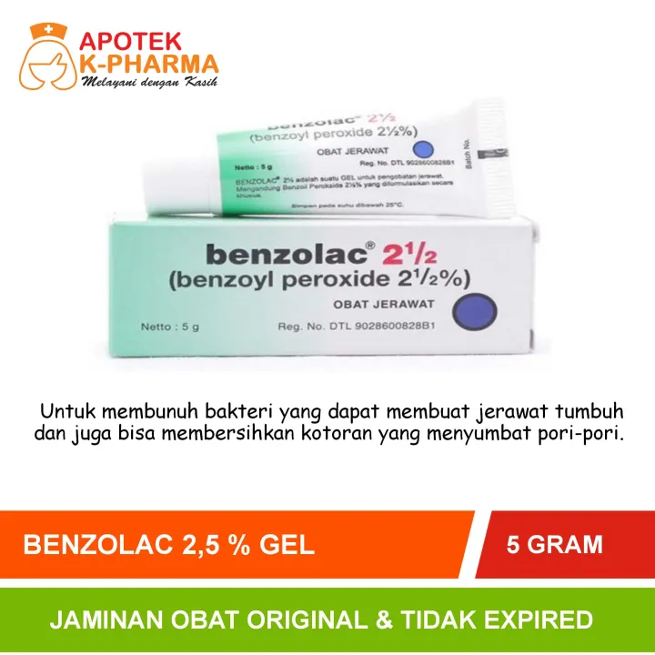 Benzolac 2,5% Gel Isi 5gram Obat Original SDM | Lazada Indonesia