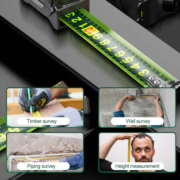 【In stock】5M/10M black technology fluorescent alignment ruler, with a ...