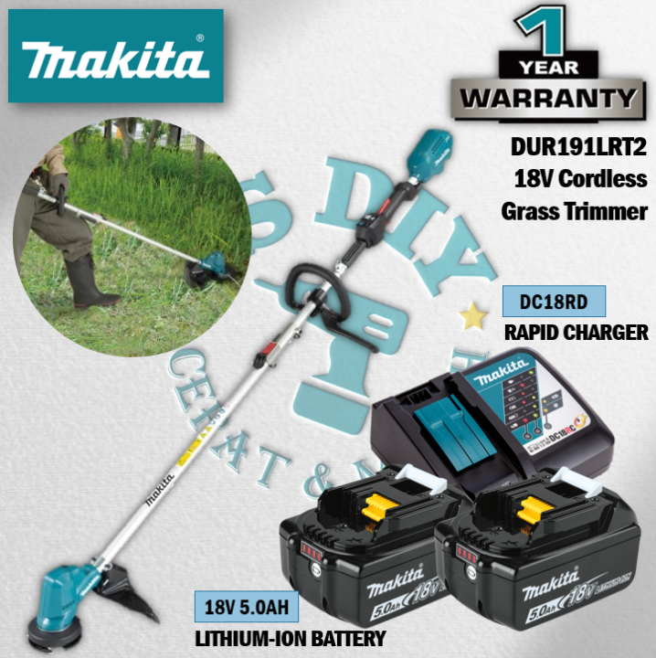 MAKITA DUR191LZX2 / DUR191LRT2 18V Cordless Grass Trimmer 『1 Year ...