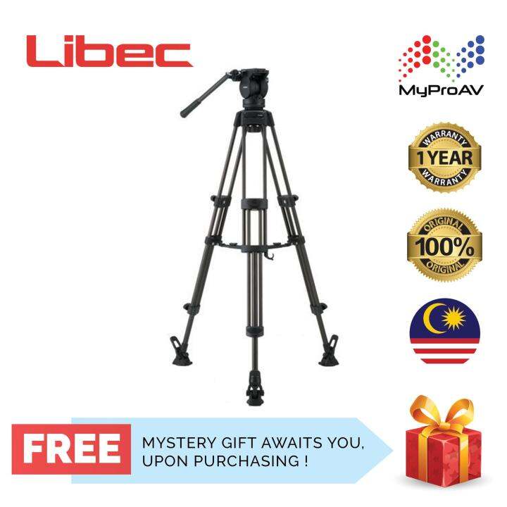 LIBEC LX7 M Tripod With Pan and Tilt Fluid Head and Mid-Level Spreader | Lazada