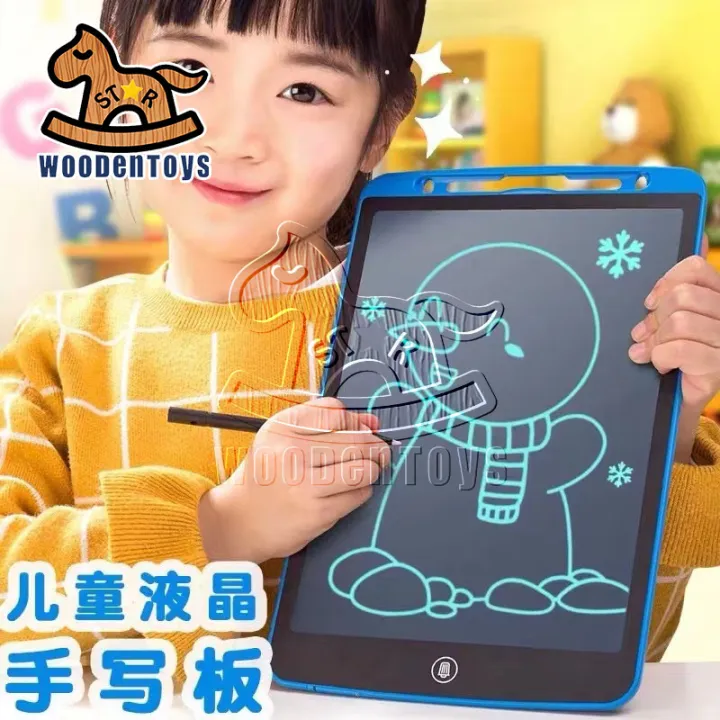 LCD Writing Tablet for Kids Toddler Travel Learning Educational Doodle ...
