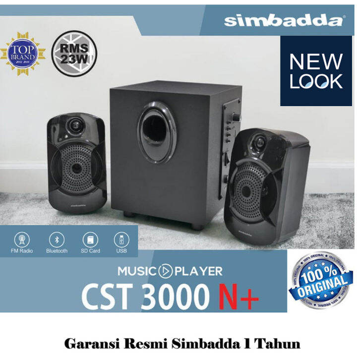 Speaker Simbadda CST 3000N+, CST 6000 N+ , Subwoofer Bass Power, ada level Bass dan Treble untuk ...