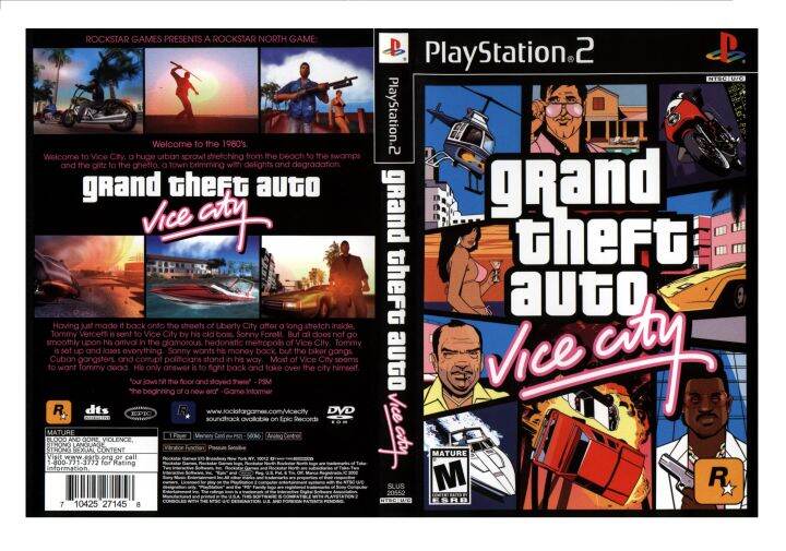 PS2 Grand Theft Auto , vice city DVD game Playstation 2 | Lazada