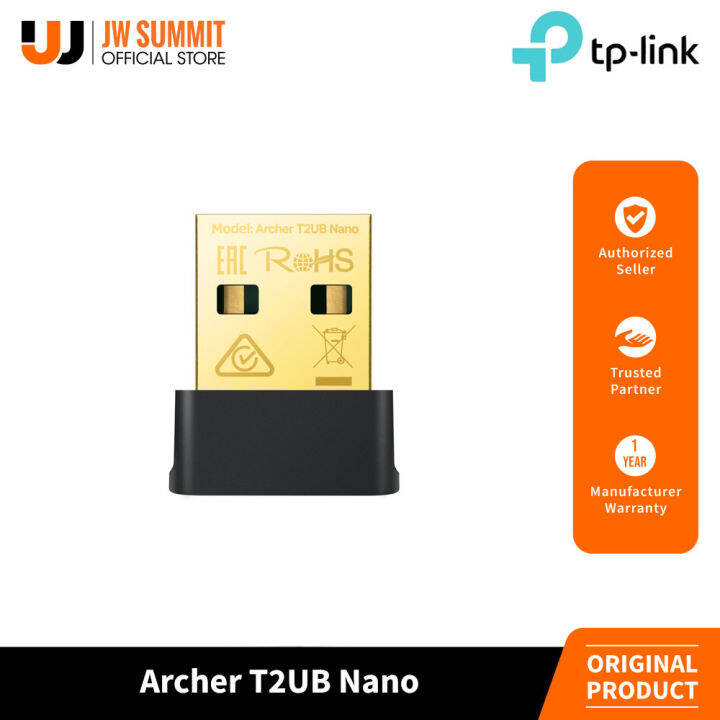 TP-Link Archer T2UB Nano AC600 Wi-Fi Bluetooth 4.2 Wireless USB Adapter ...