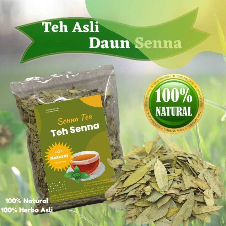 [50 Gram-100 Gram]Teh Daun Senna Tulin dan Bersih Untuk Sembelit, Detox ...