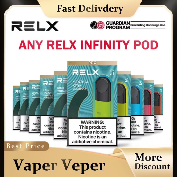RELX pods original RELX 5 GEN Phantom RELX Infinity pods RELX Essential pods | Lazada PH