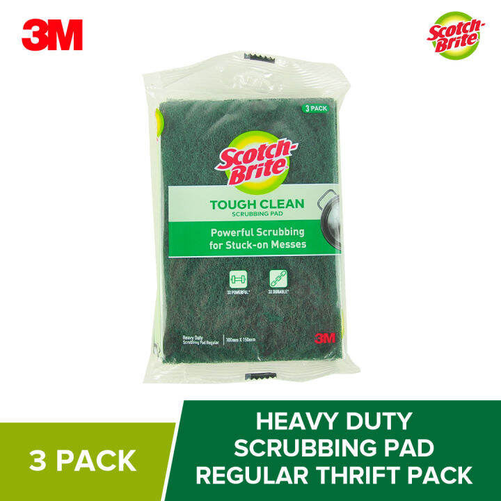3M Scotch Brite Tough Clean Scrubbing Pad Powerful Scrubbing for Stuck ...