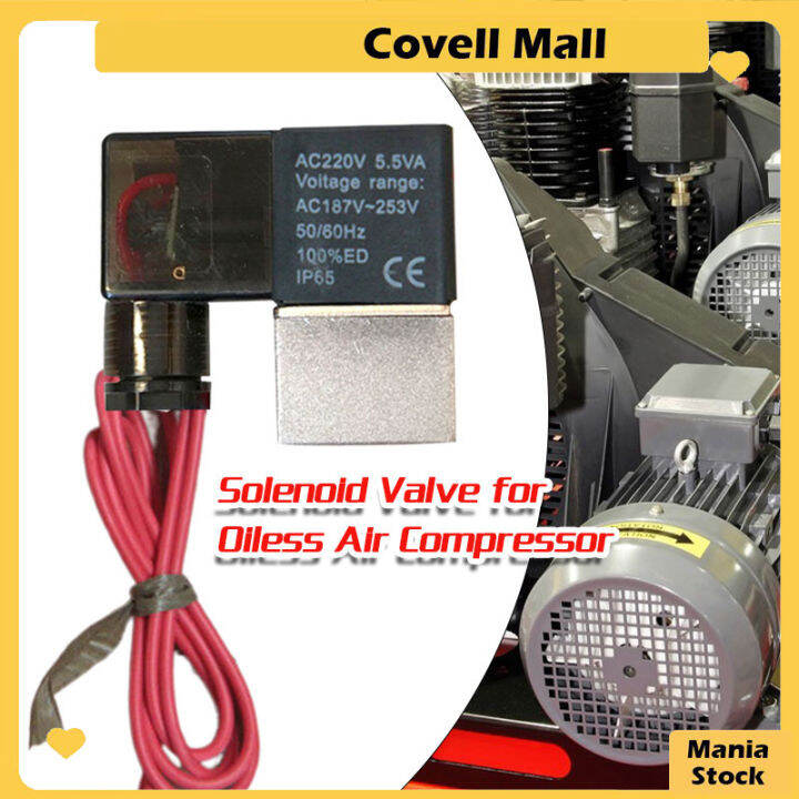 Oil-free Air Compressor Solenoid Valve One-way Valve Cut-Off Valve ...