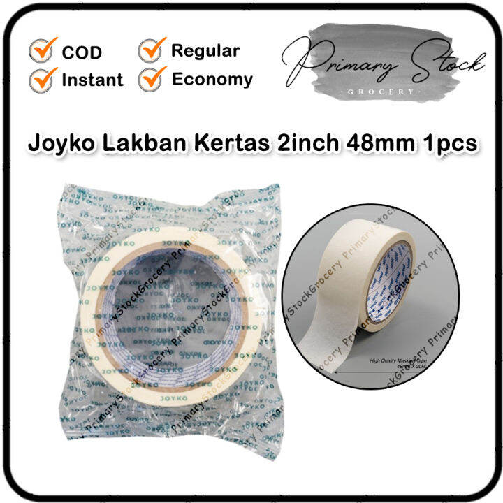 Isolasi Kertas Besar 2 inch Lakban Masking Tape 48mm Joyko Murah ...