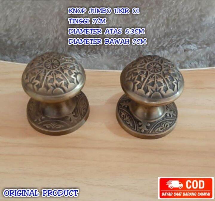 Knop Pintu / Handle Pintu / Gagang Lemari Pintu Rumah Kuningan Antik ...
