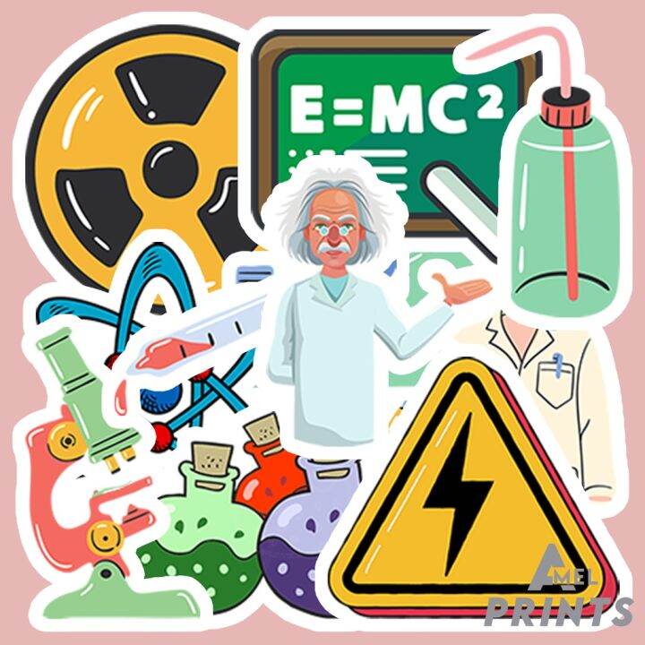 50 PCS 3 cm or 5 cm Chemistry Laboratory Aesthetic Graffiti Sticker Set ...