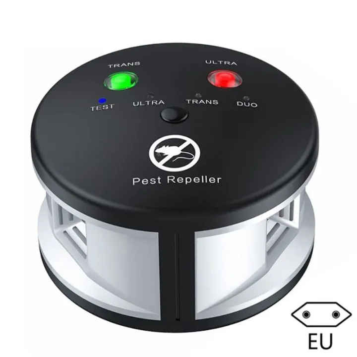 Squirrel Ultrasonic Repellent Rodents Mouse Deterrent 360° Humane Pest ...