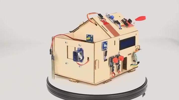 ใหม่ล่าสุด Smart Home Iot Kit พร้อม Plus Board 15โครงการกวดวิชาสำหรับ Arduino Steam House Kit 4024