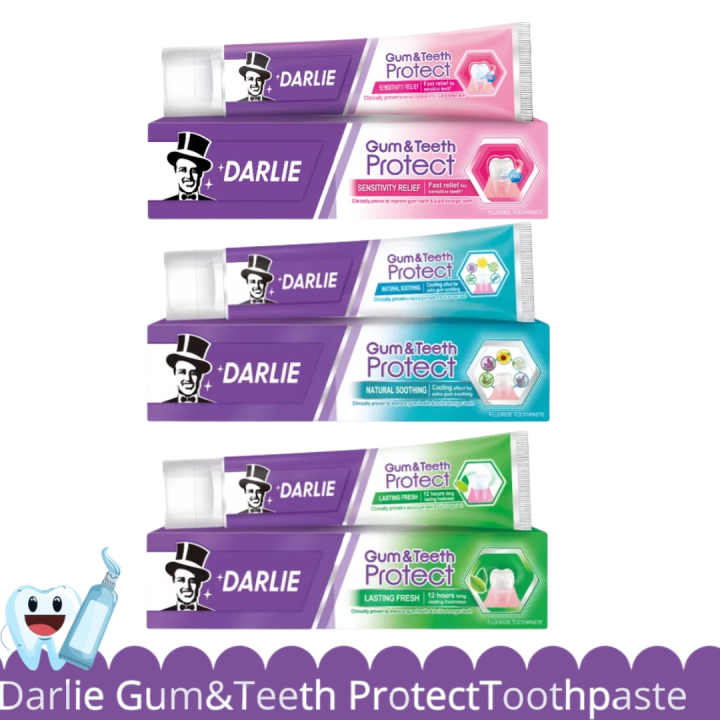 Darlie Gum & Teeth Protect 140 g ( Natural Soothing / Lasting Fresh/Sensitivity Relief) | Lazada