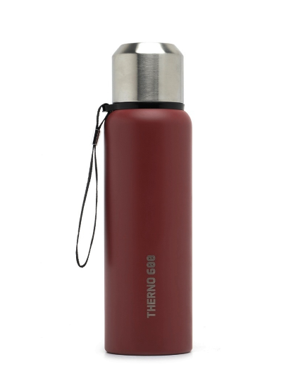 THERNO 600 BOTTLE TERMOS CAMPING 600ML MAROON OUTDOOR BOTOL AIR PANAS ...