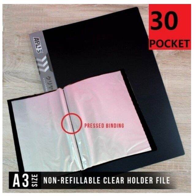 A3 Clear Holder File/ Refillable Clear Holder File / Non-Refillable ...