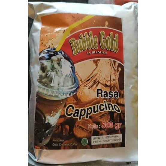 KEMASAN 1KG BUBBLE GOLD CAPPUCINO | SERBUK MINUMAN RASA CAPUCINO 1KILO ...