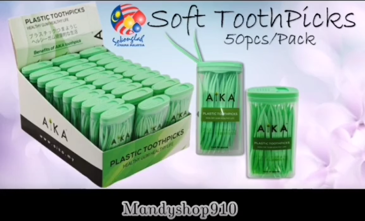 Plastic Soft Toothpicks - 50pcs /bottle | Lazada