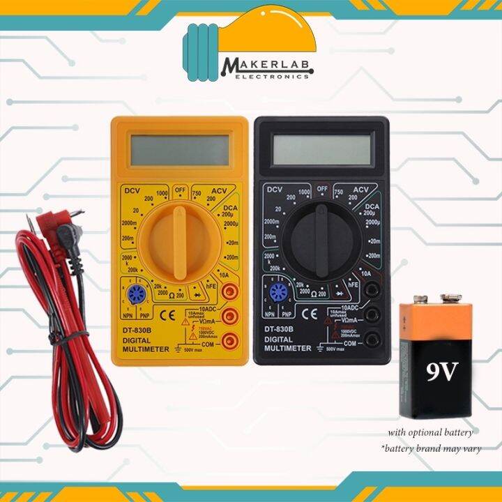 Gunna B DT-830B / DT-830BD Digital Multimeter LCD AC/DC 750/1000v Mini ...