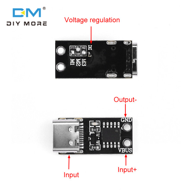 diymore 3A PD/QC Multi Protocol Decoy Fast Charging Module Type-C USB ...