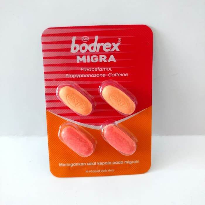 BODREX MIGRA STRIP ISI 4 TABLET OBAT MIGRAIN SAKIT KEPALA | Lazada ...