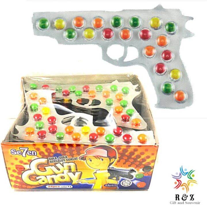 SE7EN Chocolate Gun Candy 24PCS / Colourful Rainbow Chocolate Candy ...