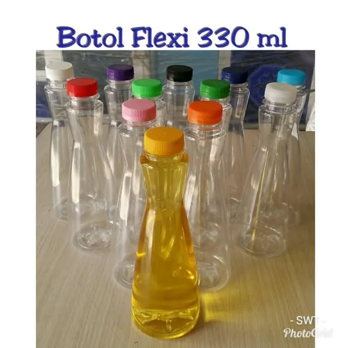 Botol Flexi 330 ml Botol Plastik 330 ml Isi 60 Pcs Botol Unik / Botiol ...