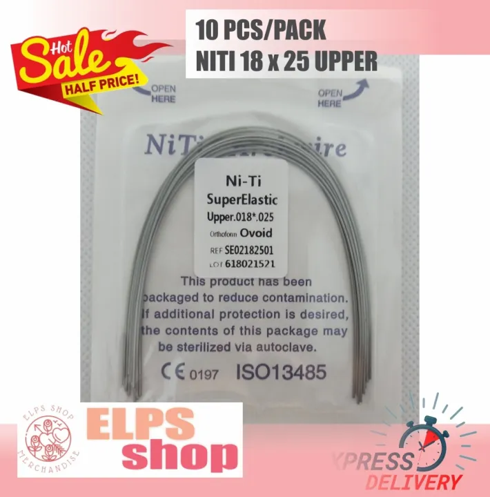 10 PCS/PACK NITI WIRE 18x25 UPPER | Lazada PH
