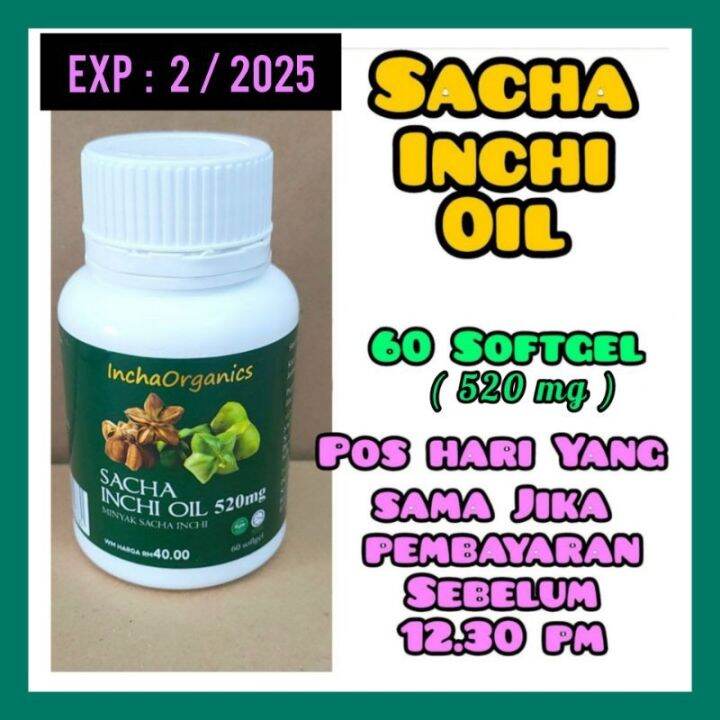 Sacha Inchi Oil By Incha Organics . 60 Biji Softgel | Lazada PH