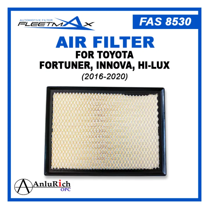 Fleetmax Air Filter for Toyota Fortuner, Innova, Hi-Lux 2016-2020 (FAS ...