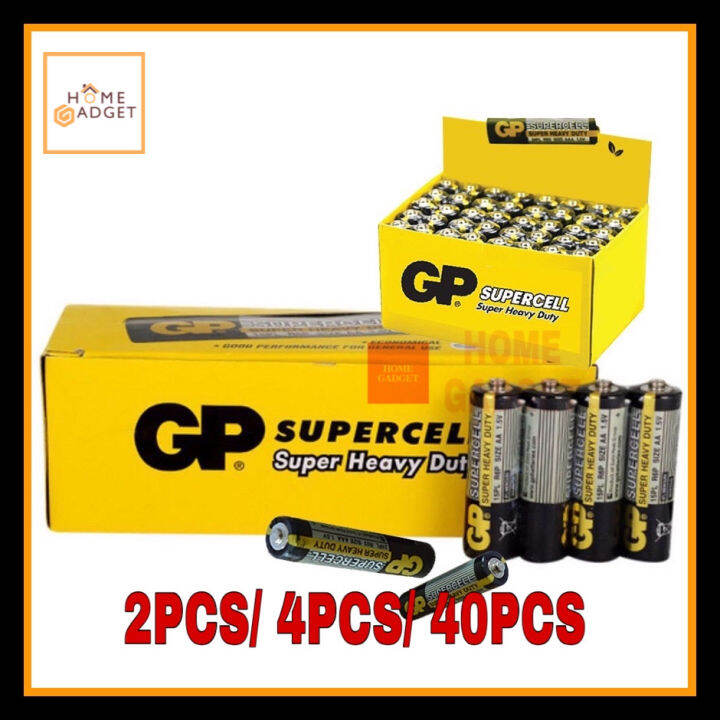 [ORIGINAL] GP Supercell Battery 1.5V Heavy Duty Bateri AA / AAA Clock ...