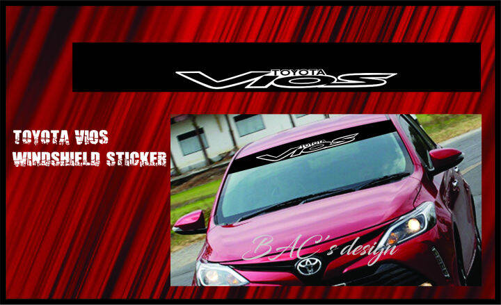 Toyota VIOS Windshield sticker/decal - 1 pc | Lazada PH