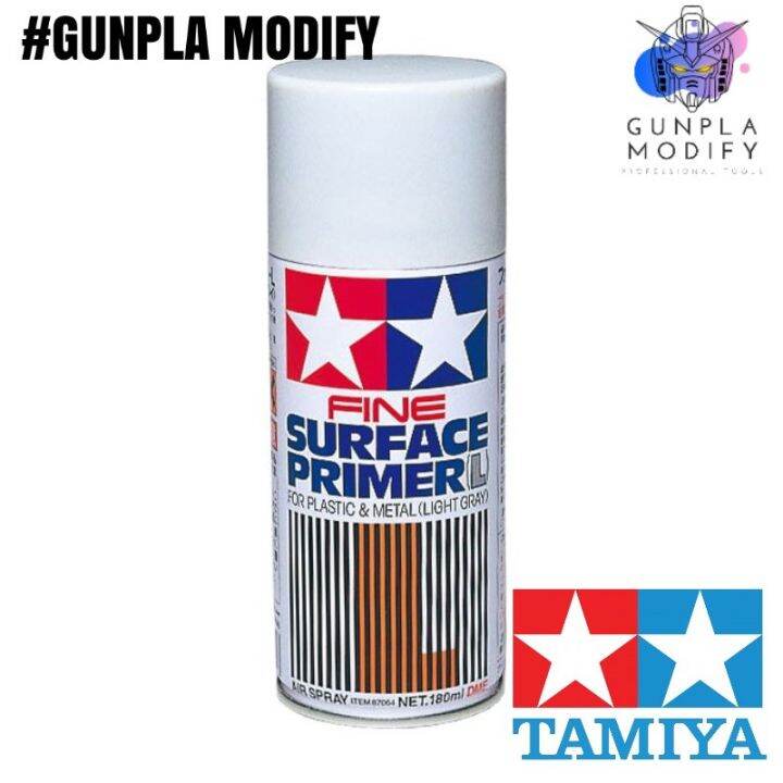 ลด !!! TAMIYA 87064 Fine Surface Primer For Plastic & Metal (Light Gray ...