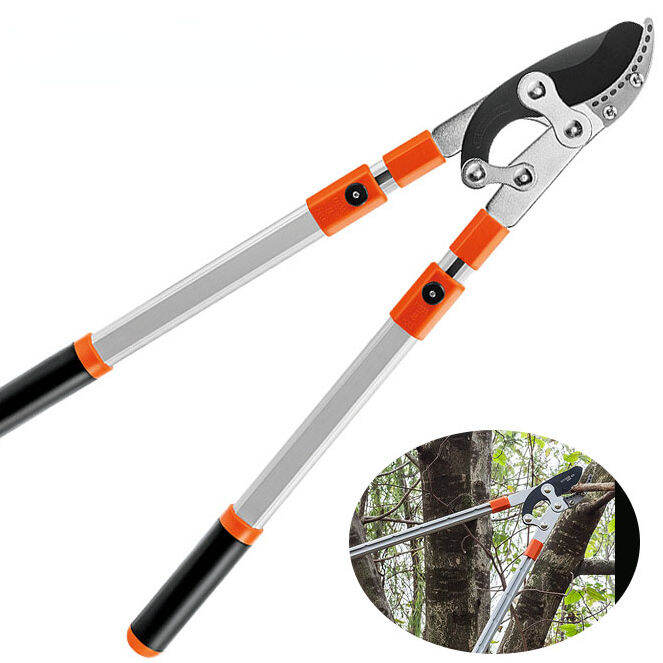 Garden Tree Pruning Shears High Branch Pruning Tool Ratchet Secater Long Telescopic Aluminium ...
