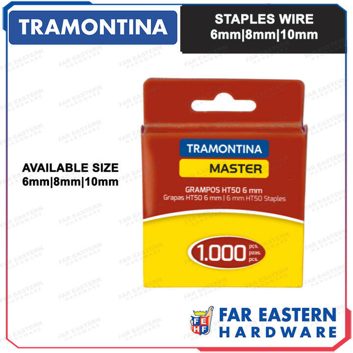 TRAMONTINA Staple Wire T50 6mm | 8mm | 10mm Staples Wires (1000pcs ...