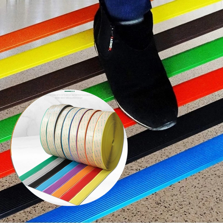PVC Self-adhesiveant Anti Slip Tape Abrasive Stairs Tread Step Safety ...