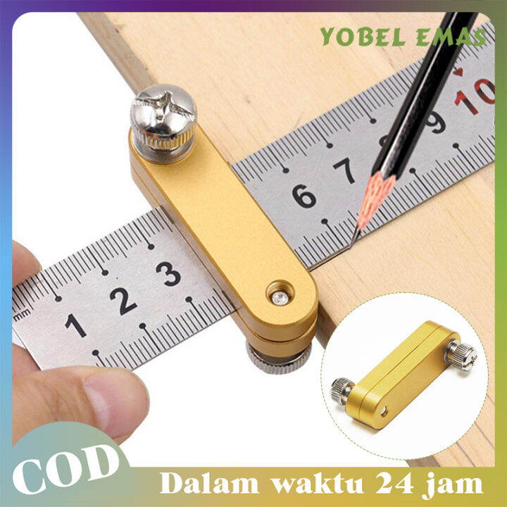 Woodworking Scribing Tool Penggaris Penanda Posisi Bahan Baja Untuk Pekerjaan Kayu Line Drawing ...