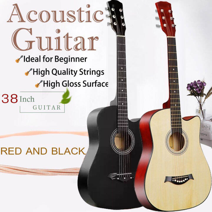 Guitar 38 Inch Acoustic Guitar Low Action Gitara Original Suitable for ...