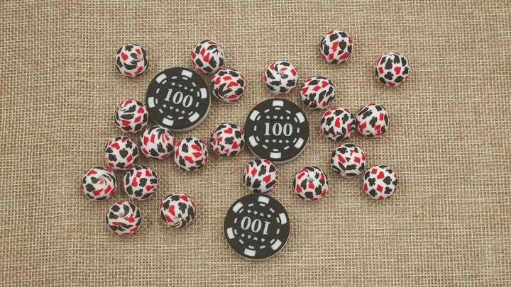 Chenkai 50PCS Chip Focal ลูกปัดซิลิโคน Charms สำหรับปากกาทำตัวละครลูกปัดสำหรับ Beadable ปากกา ...