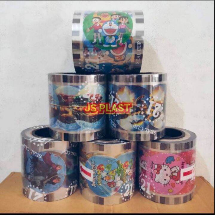 Plastik lid sealer cup kartun 21 1000 cup POLOS BUAH DAUN TEH / Seal ...