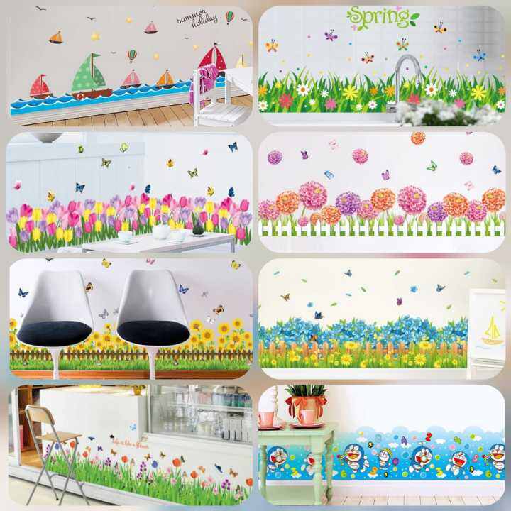 STIKER DINDING ANAK RUMPUT HIJAU PAGAR GRASS GREEN PENSIL LIST ...