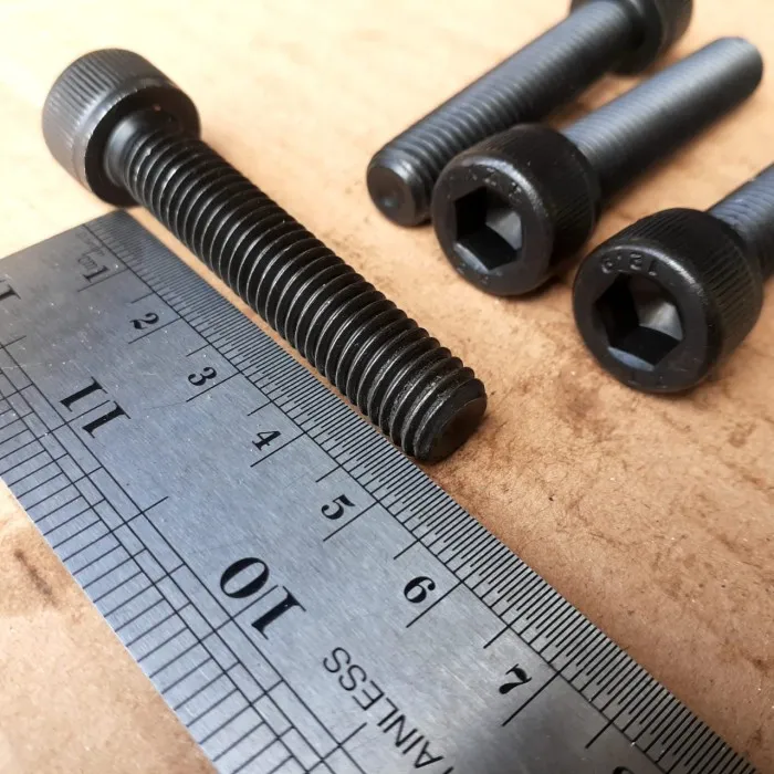 BAUT L M10X50 (5CM) BAJA FULL DRAT / BAUT L BAJA M10 X 50 GRADE 12.9 / BAUT L BAJA M10 PANJANG 5 ...