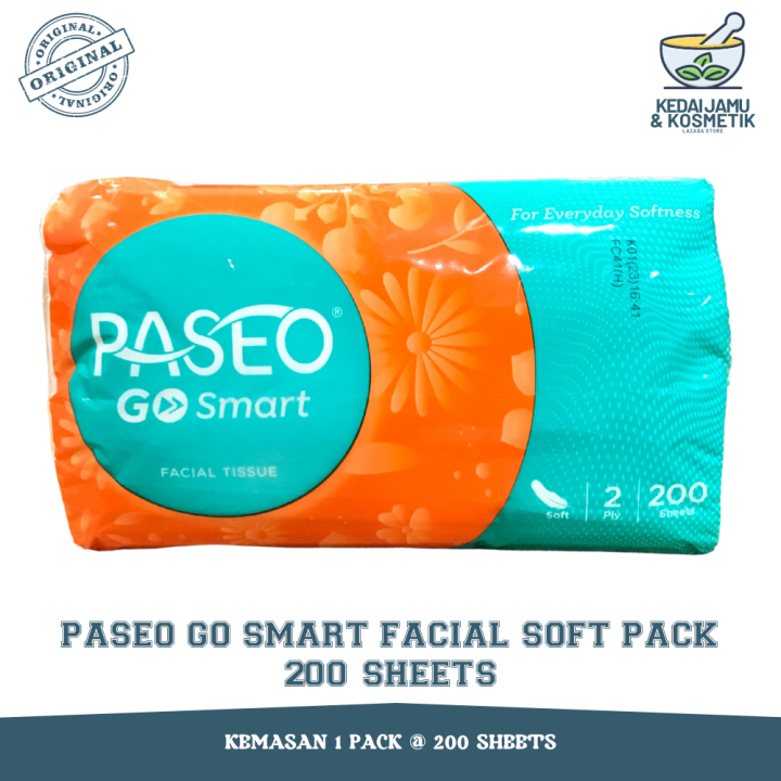 PASEO GO SMART FACIAL SOFT PACK 200 SHEETS | Lazada Indonesia