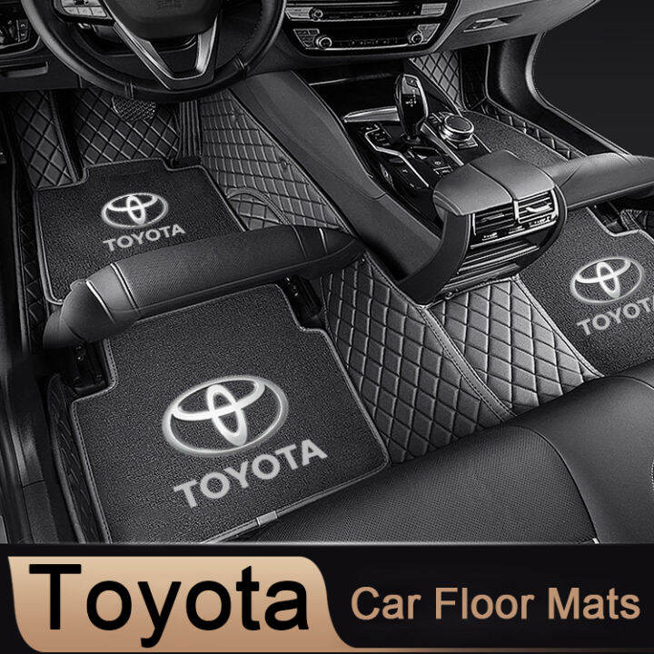 Car Foot Mat Four Seasons for Toyota Wish Vios Corolla Cross Hilux Revo ...