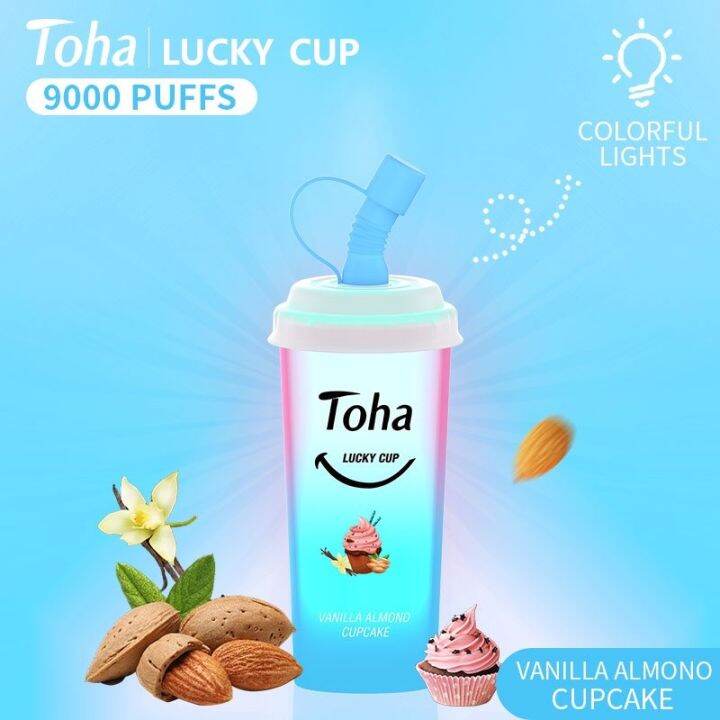 VANILLA ALMOND CUPCAKE TOHA LUCKY CUP 9000 puffs Rechargeble | Lazada PH