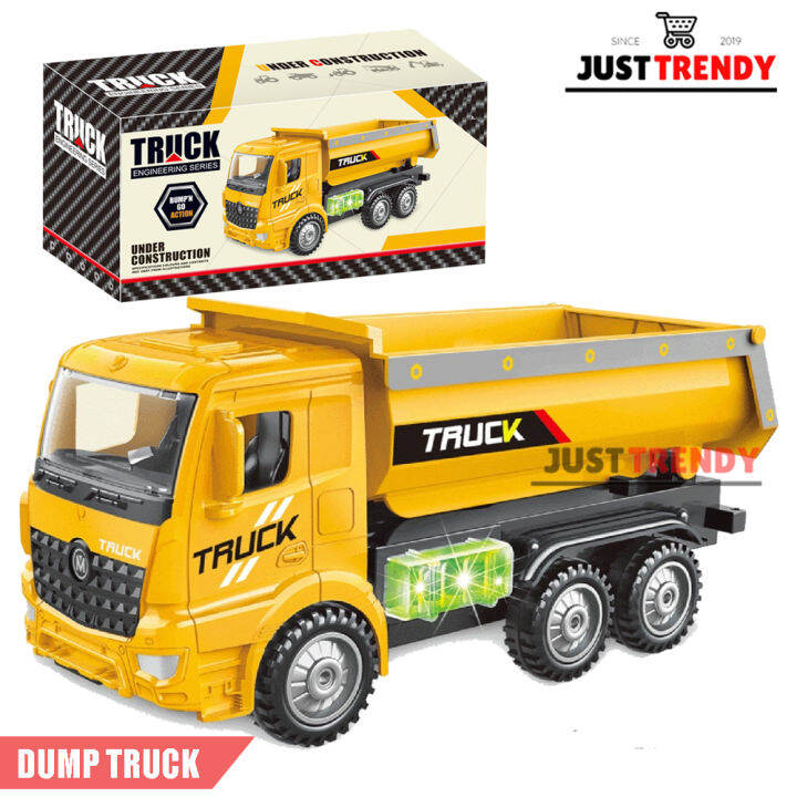 Engineering Truck Series: Mixer Cementing and Dump Truck Smart Car Toy ...