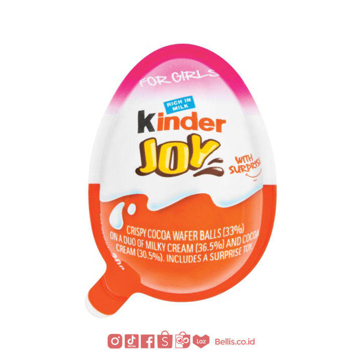 Kinder Joy Coklat Compound Krispi Dalam Krim Susu dsn Mainan | Lazada ...