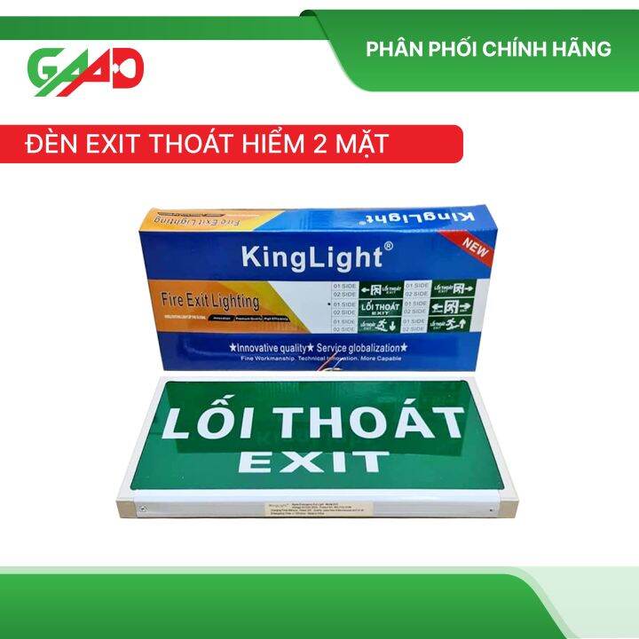 Đèn Exit Chỉ Dẫn Thoát Hiểm 1 Mặt Và 2 Mặt, Chỉ Dẫn Lối Thoát Phòng Cháy Chữa Cháy Kinglight ...